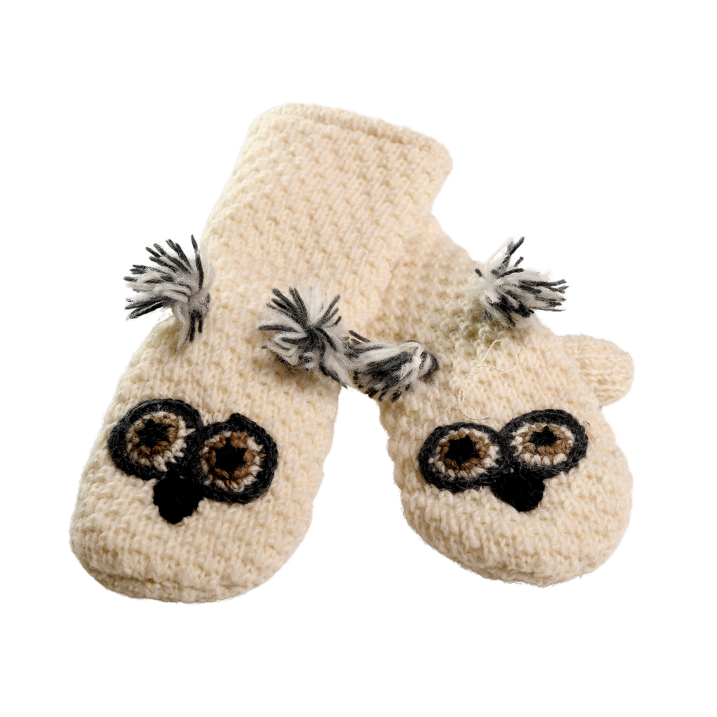 Crochet Owl Mittens - 100% Wool Owl Mittens – nirvannadesigns